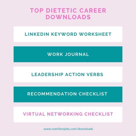 Top Dietitian Job Tool Downloads of 2021 | NutritionJobs