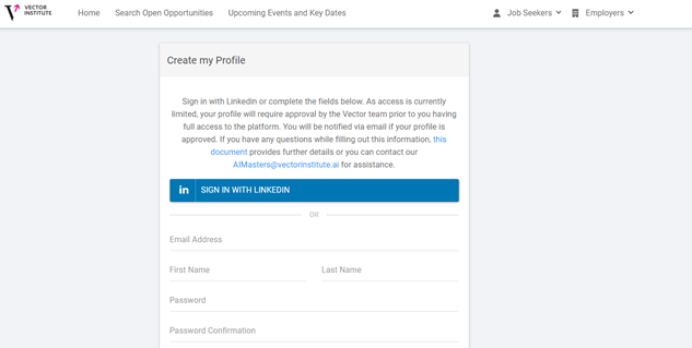 How to Complete your Profile | Vector Digital Talent Hub